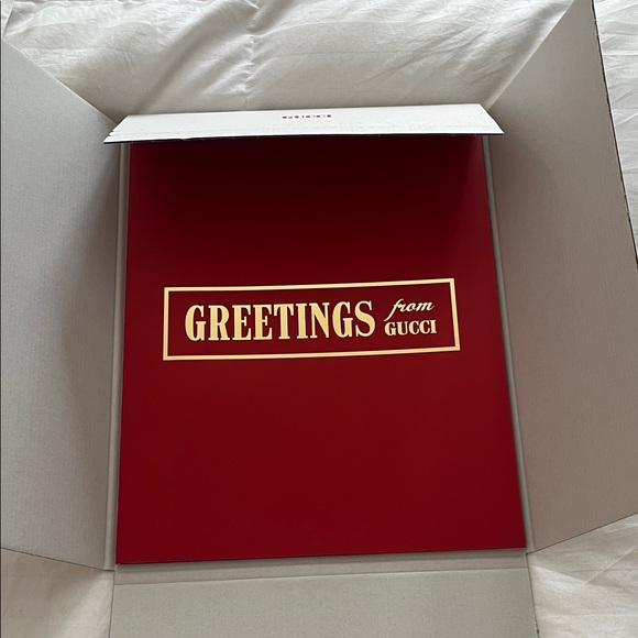 Gucci | Holiday | Gucci Luxurious Red And Gold Wrapping Paper | Poshmark